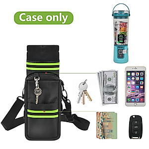 Portable Blender Storage Bag with Adjustable Strap for Ninja Cordless Hand Blender, Mini Blender Protective Pouch Holder-Case Only