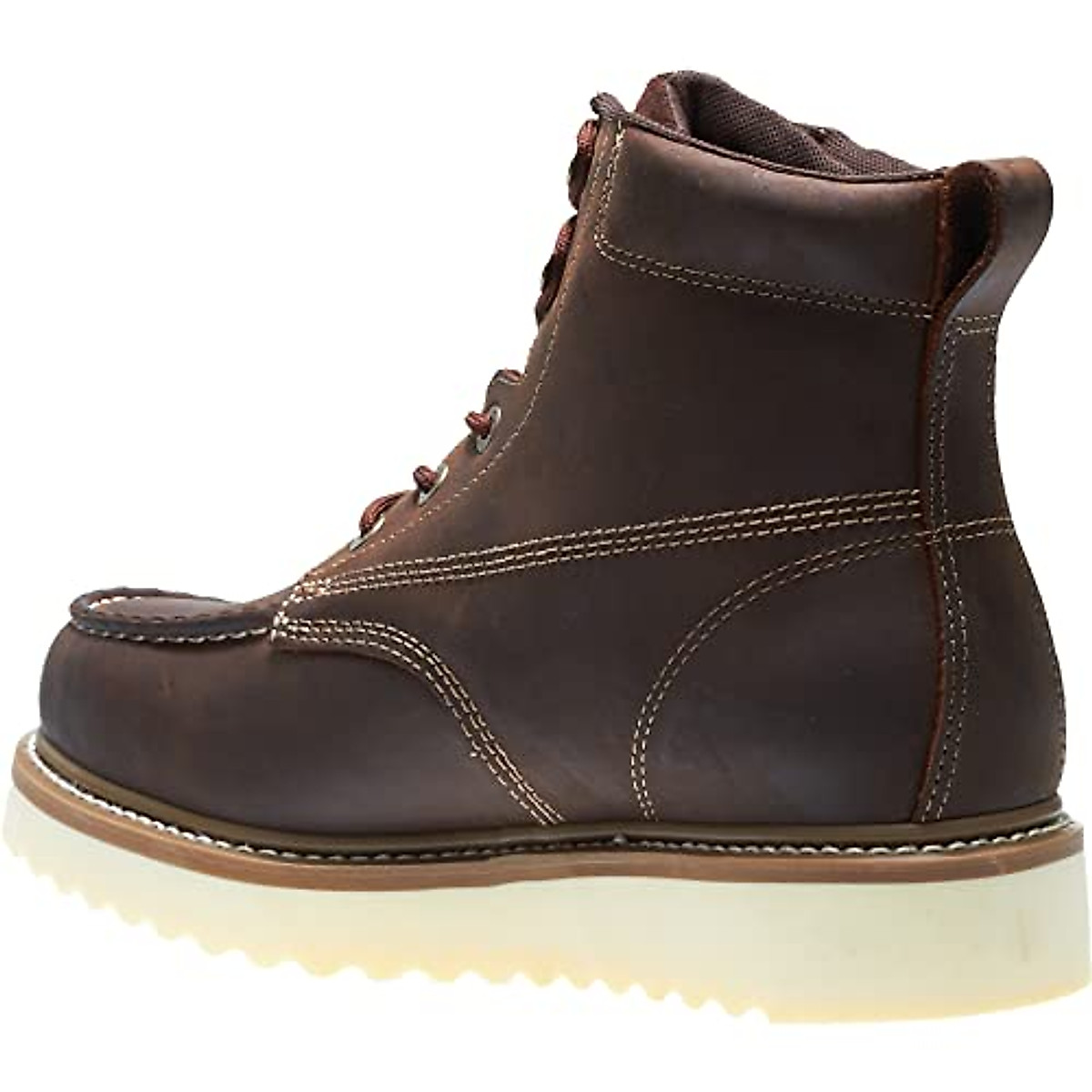 Wolverine Men's Loader 6" Soft Toe Wedge Work Boot, Brown, 10.5 X-Wide