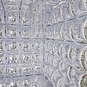 Orgnafey Chrome Silver Flat Square Foil Balloon Wall Tunnel Arch Metallic Silver Balloon Garland Kit Background Double sided Mylar gold For Graduation Anniversary Birthday Engagement Party Decorations