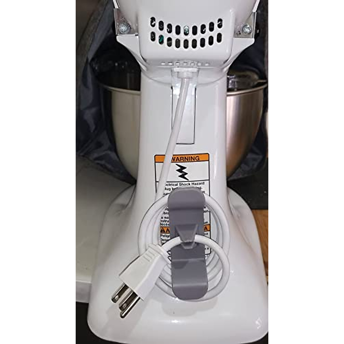 Self-Adhesive Cord Organizer for Appliances – 5mm Thick Cord Wrapper Stick Firmly on Mixer, Blender, Coffee Maker, Oven, Air Fryer and Other Kitchen Appliances – Cord Holders & Cable Ties (4 Packs)