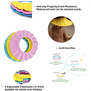 Baby Shampoo Shower Protection Cap Waterproof Bathing Hat （3 Pack）