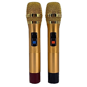 SINGTRONIC BT-1212Pro Professional 5000W Portable 12" Double Woofer Bluetooth Speaker via Unlimitted YouTube Karaoke Free: 2 x Wireless Microphone & Rechargeable Batteries