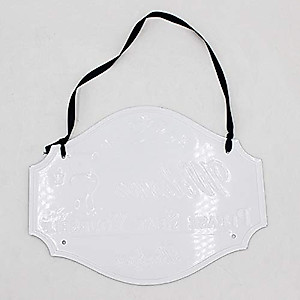 Funly mee Please Seat Yourself Welcome Metal Sign,Bathroom Wall Art Decor-12.2×9.5(in)