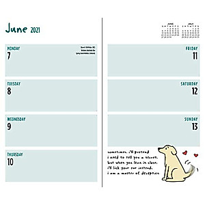 Thoughts of Dog 16-Month 2020-2021 Weekly/Monthly Planner Calendar