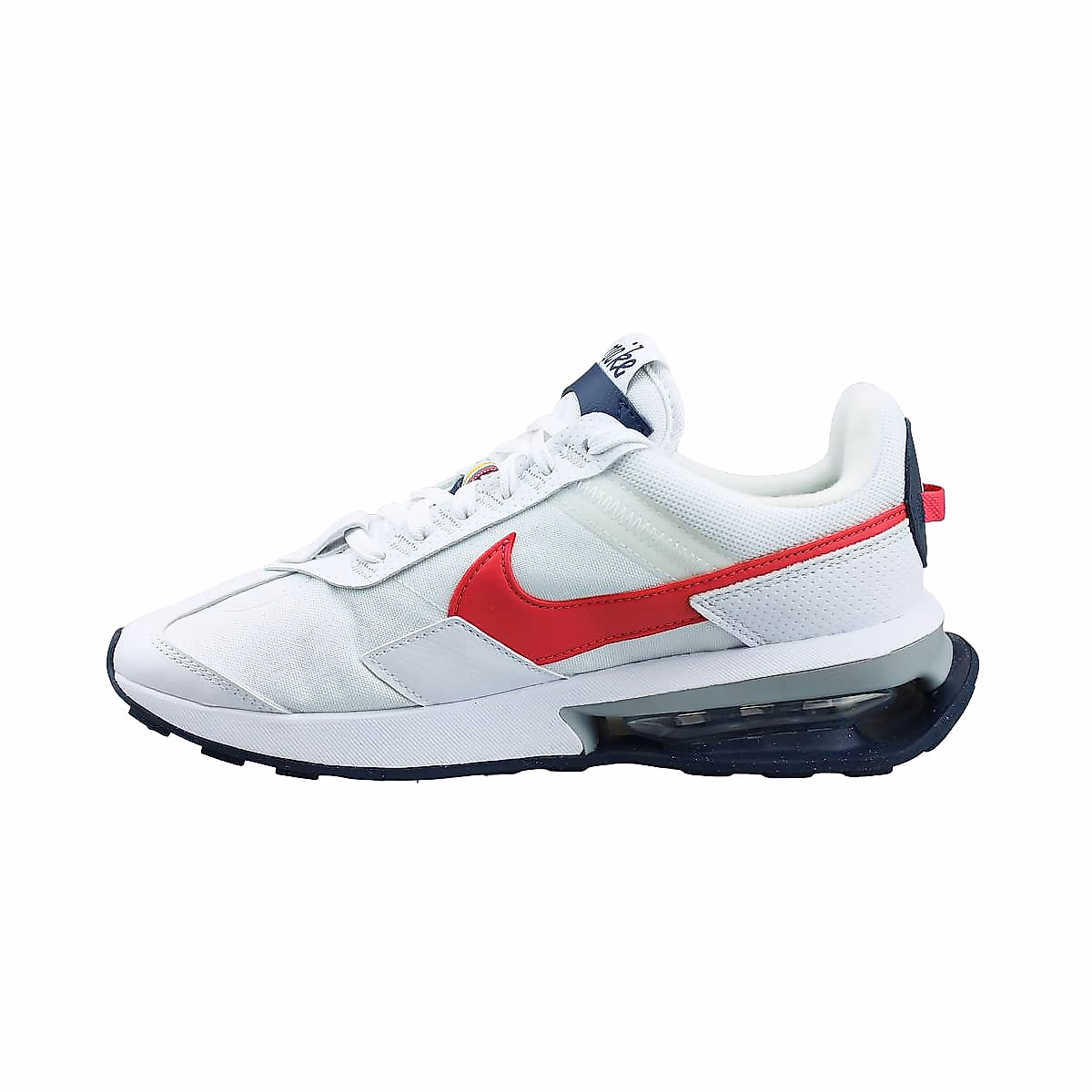 Nike Women's Air Max Pre-Day shoes, White/Thunder Blue/Pollen-gyps, 8.5