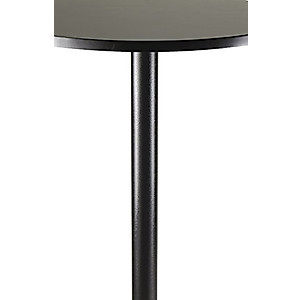 Winsome Obsidian Pub Table Round Black Mdf Top with Black Leg And Base - 23.7-Inch Top, 39.76-Inch Height, Pack of 1