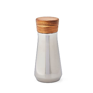 nambe Vie Cocktail Shaker 32-Oz | Drink Shaker with Strainer Top and Lid | Made of Stainless Steel and Acacia Wood | Margarita Mixer | Bar Tools & Bartender Gifts | Dishwasher Safe