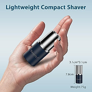 SweetLF Mini Electric Razor,Compact Electric Shaver, Travel Mens Shaver Electric Razor for Men Shavers for Men Mini Electric Shaver with Floating Head