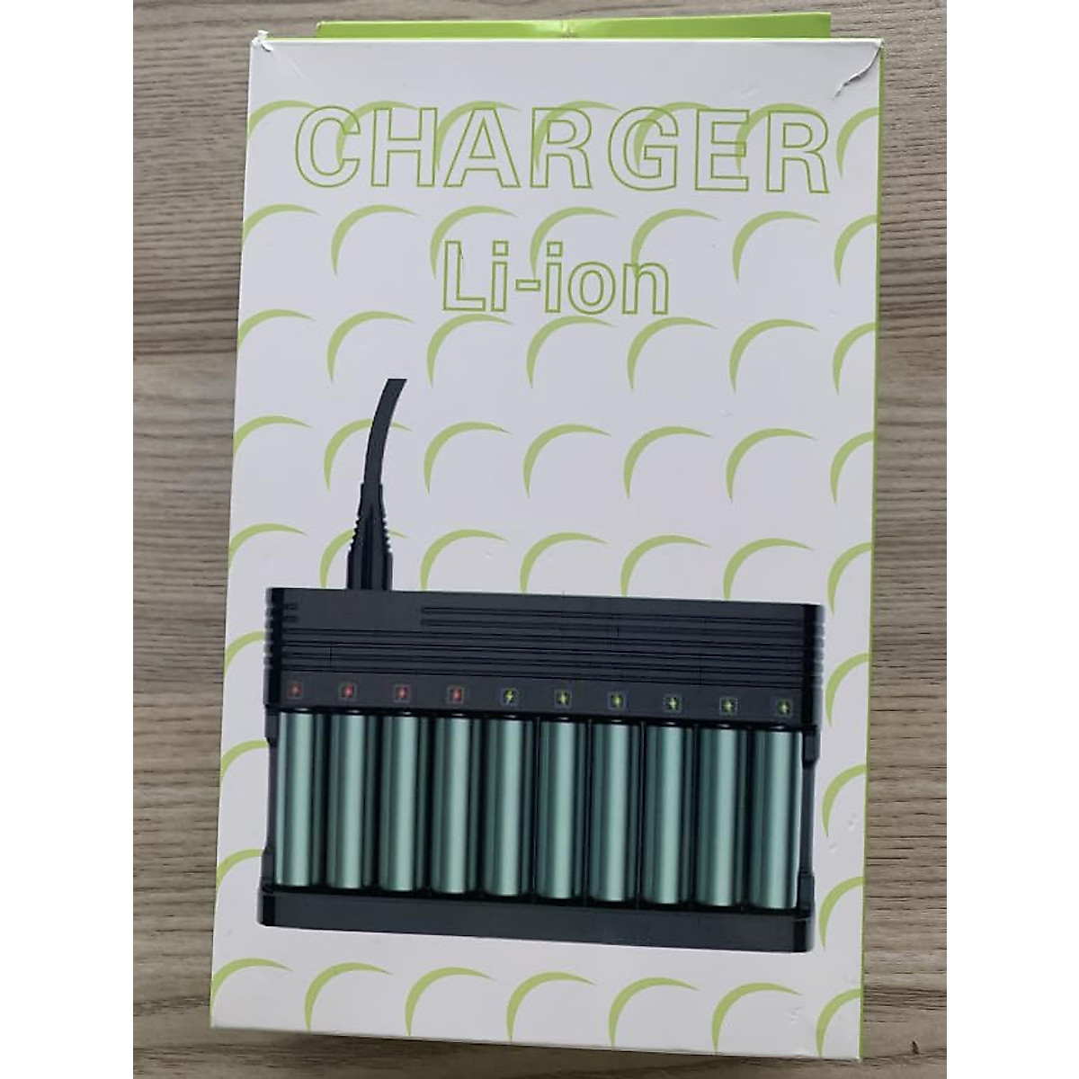 Skywolfeye 18650 Battery Charger 10 Bays Universal Charger for Flashlight Headlamp Battery 3.7v Li-ion Rechargeable Batteries 26650 14500 16340 18500 10440 18350 17670 18650 Charger