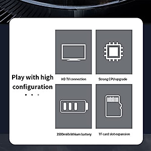 DECI Powkiddy X70 Handheld Game Console with Built-in 6000+ Games, 64G ,7 Inch HD Cortex-A9 Portable Retro Game Arcade Video Game Console for Kids and Adults, 3500mAh