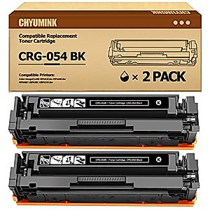 JC Toner Compatible Replacement for Canon 054 Black Toner Cartridge use with Canon Color imageCLASS MF642Cdw MF644Cdw MF640C LBP620C LBP622Cdw Series Printer -2 Pack
