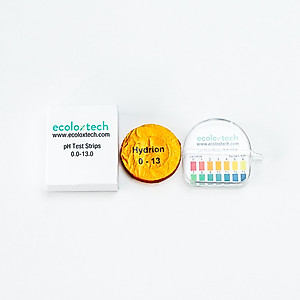 EcoloxTech - Instant Check pH Paper, Wide Range pH Test Strips [0.0-13.0] for EcoOne Systems Water Testing Kit, Water Quality Tester, pH Tester for Water 125 Strips for Home, Restaurant, and Lab Use