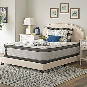 Sealy Posturepedic Spring Summer Rose Euro Pillowtop Soft Feel Mattress and 5-Inch Foundation, Queen