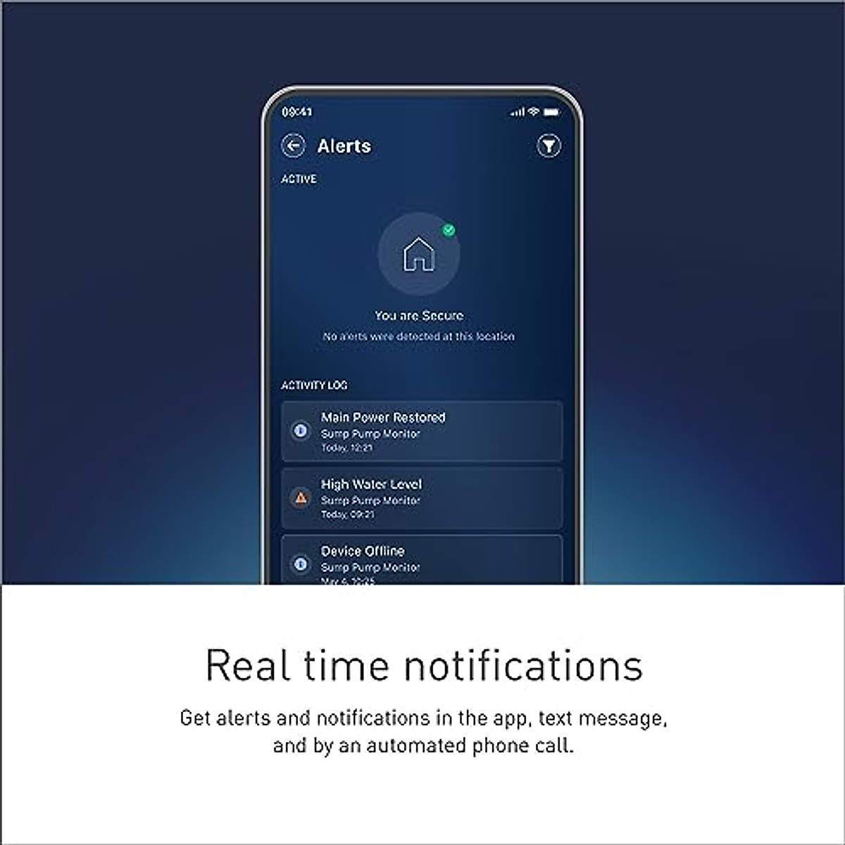 Moen Moen Smart Sump Pump Monitor, Wi-Fi Connectable Water Alarm Sensor for Basement Sump Pump, S2000ESUSA