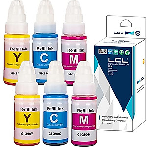 LCL Compatible Ink Bottle Replacement for Canon GI290 GI-290 G1200 G2200 G3200 G4210 G4200 (3-Pack Cyan Magenta Yellow)