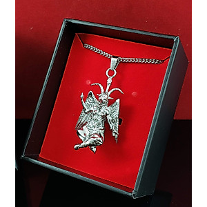 Church of Satan Baphomet Pendant Necklace 316L Stainless Eliphas Levi