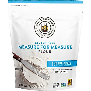 King Arthur, Measure for Measure Flour, Certified Gluten-Free, Non-GMO Project Verified, Certified Kosher, 3 Pounds, Packaging May Vary