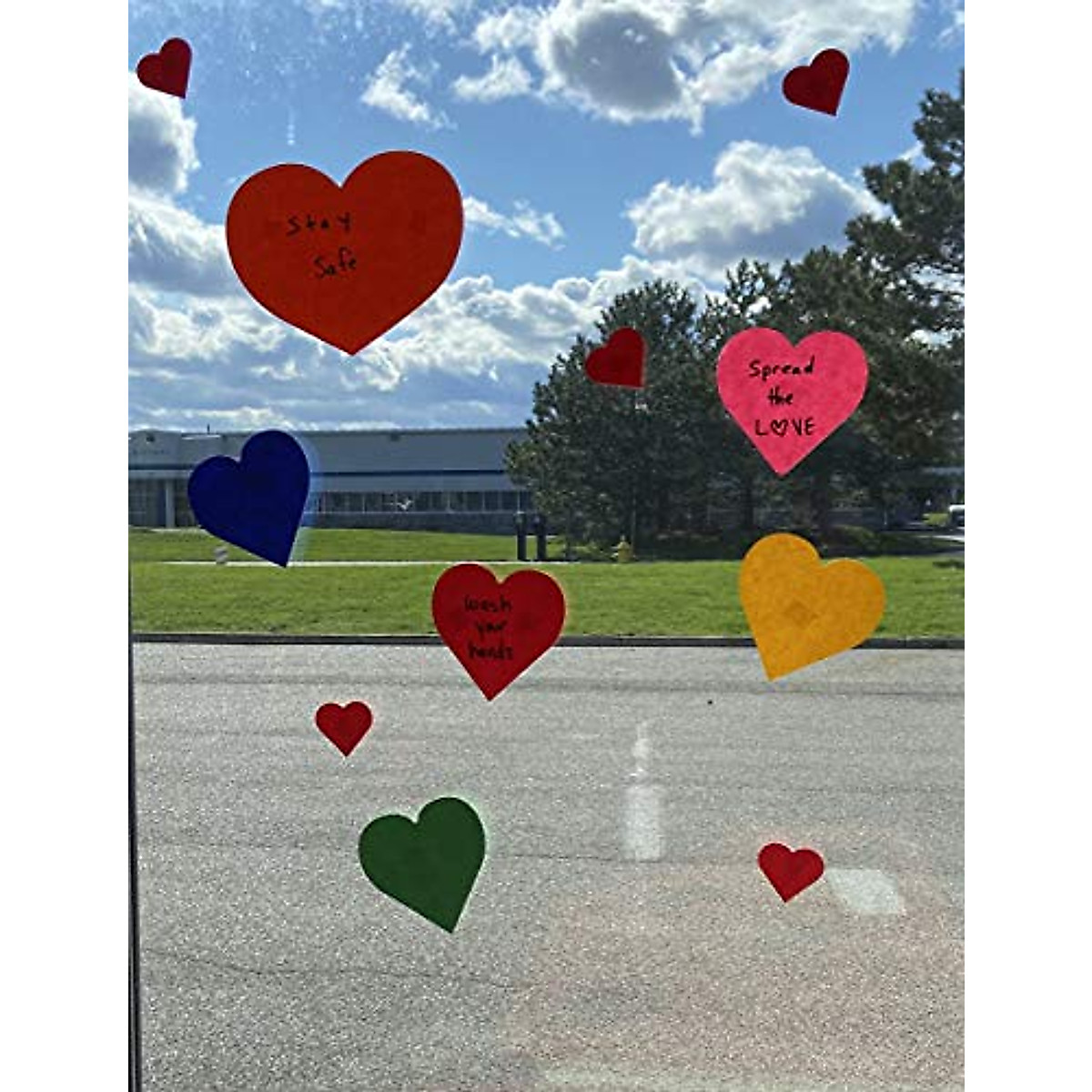 124 in a Pack- Valentine's Large Creative Cut-Out Set, 4 assortments Hearts, 5.5” Cut-Outs Classroom Décor, Valentine's Day Theme, and Craft Activities for Kids