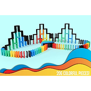 Bulk Dominoes Pro-Domino Kit | Dominoes Set, STEM STEAM Small Toys, Family Games for Kids, Toys, Building, Toppling, Chain Reaction Sets (Starter)