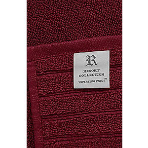 COTTON CRAFT Washcloths - 12 Pack Super Zero Twist Facecloths -13x13-100% Cotton Baby Wash Cloths - Ultra Soft Absorbent Everyday Luxury Bathroom Kitchen Spa Gym Pool Camp Dorm - Easy Care - Garnet