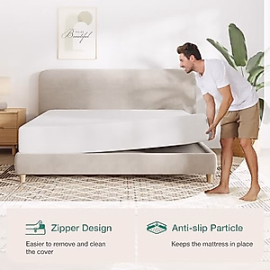 Novilla King Size Mattress, 10 Inch Memory Foam Mattress King for Pressure Relief & Comfort Sleep, Removable Washable Mattress Cover,CertiPUR-US Certified Mattress King, Plush