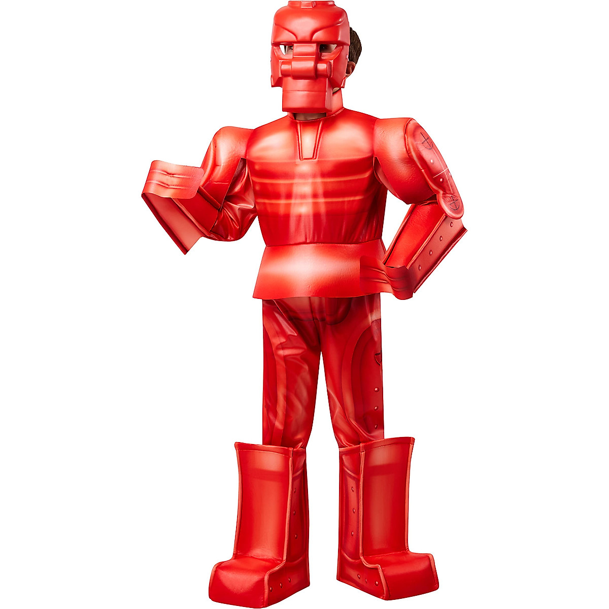 Rubies Child's Mattel Rock 'Em Sock 'Em Robots Red Rocker Deluxe Costume, As Shown, Large