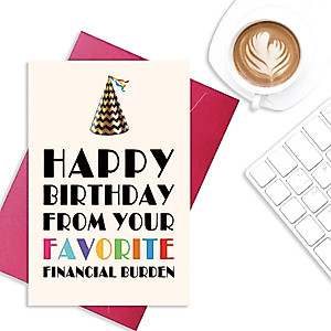 Happy Birthday Card for Dad, Birthday Greeting Card for Daddy from Daughter or Son, Funny Card for Father's Birthday, Birthday Gift from Child, Love Dad Card, Humorous Bday Greeting Card for Dad