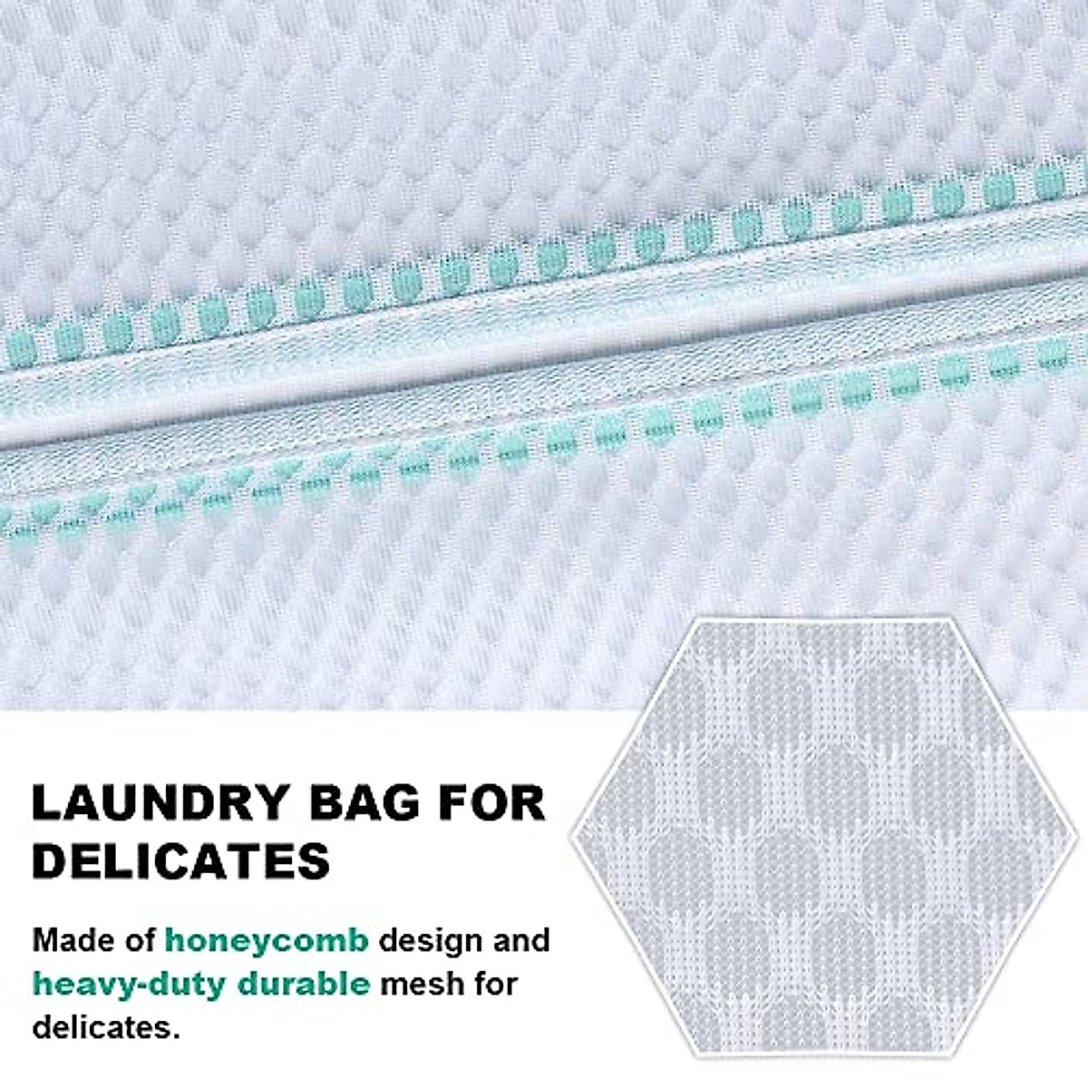 AnsFind Mesh Laundry Bags for Delicates 4Pack Small Durable Honeycomb Mesh Wash Bags Garment Bags for Laundry Washer and Dryer (1 M 16×20 Inch，2 S 12×16 Inch, 1 XS 10×12Inch)