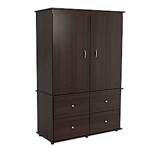 Inval America Wood Armoire Audio/Video Combo, Espresso-wengue
