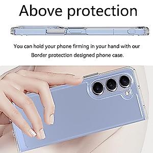 Osophter for Samsung Galaxy Z-Fold-5 Case: Clear Transparent Unisex Anti-Yellow Shockproof Protective Cell Phone Cover（HD-Clear）