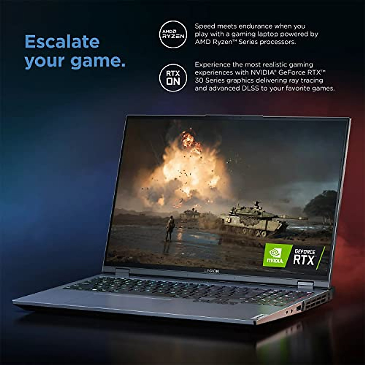 Lenovo Legion 5 Pro Gaming Laptop 16" WQXGA 2K IPS 165Hz, AMD 8-Core Ryzen 7-5800H (Beat i9-10885H), GeForce RTX 3070 8GB, RGB Backlit Keyboard, Wi-Fi 6, Windows 11 (32GB RAM | 1TB PCIe SSD)