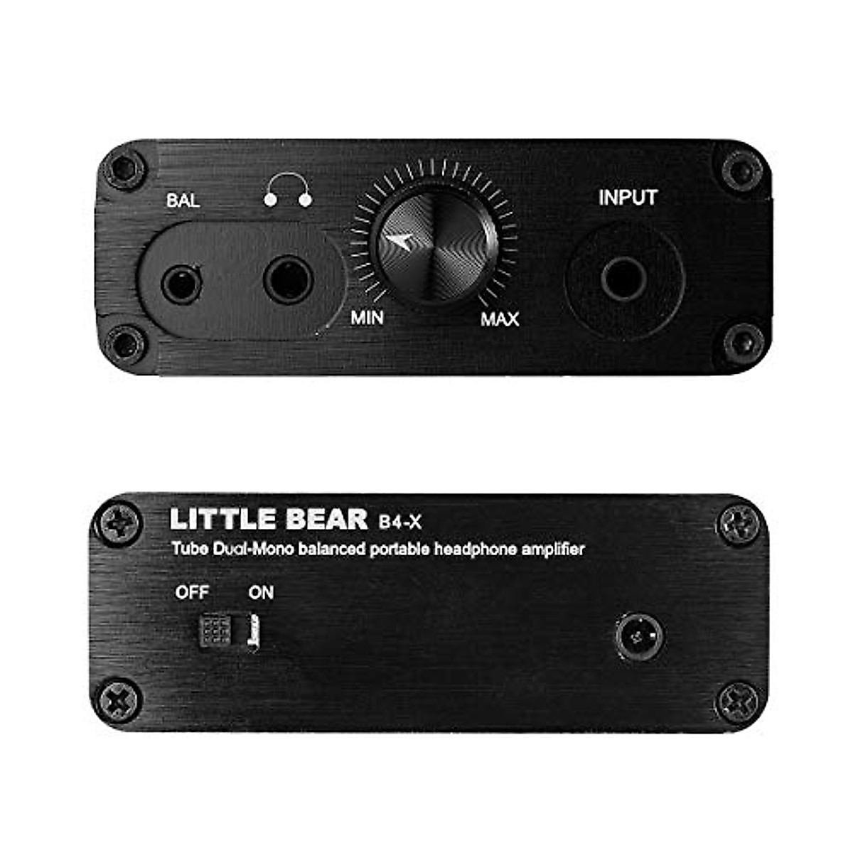 Little Bear B4-X Portable Dual-Mono Vacuum Tube Headphone Amplifier; Mini Balanced Audio Headphone Amp B4 Upgrade Version
