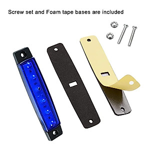 WIMACT LED Boat Interior Lights Marine Boat Lights Courtesy Light Strip Deck Transom Cockpit Navigation Lighting Waterproof 12V for Pontoon Sailboat Kayak (6Pcs) (Blue)