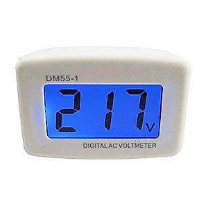 HUAHA AC 80-300V LCD Digital Volt Meter Voltmeter US Plug Electric Pen Voltage Testers Electrical Instruments -Volt Panel Meter Voltage Tester Gauge (White)