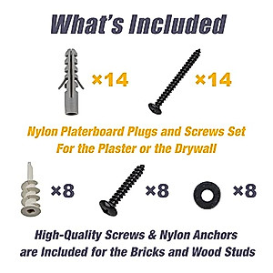 Venzo Bike Bicycle Cycling Pedal Wall Mount Indoor Storage Hanger Stand - Hook Rack Holder - with Tire Brackets - Great for Garage and Shed (1)