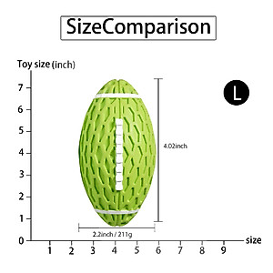 Dog Toys Ball Pet Squeaky Toys Rubber Floating Football, Interactive and Trainning Durable Chew Toys Perfect for Fetching games for Dogs, IQ Treat Ball,Best Ball For Dogs