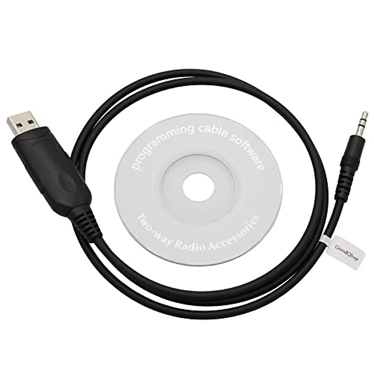 GoodQbuy USB Programming Cable for Icom Radios IC-F3 IC-F3S IC-F3GS IC-F3GT IC-F4 IC-F4S IC-F21 IC-F26 1-pin