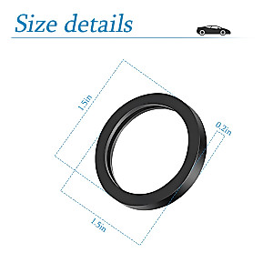 AUCELI Gas Can Spout Gaskets, 10 Pieces Rubber Ring Replacement Auto Gasoline/Fuel Jug Washer Seals, Car Accessories, Universal O Shape Sealing Rings Compatible with Most Gas Can Spout