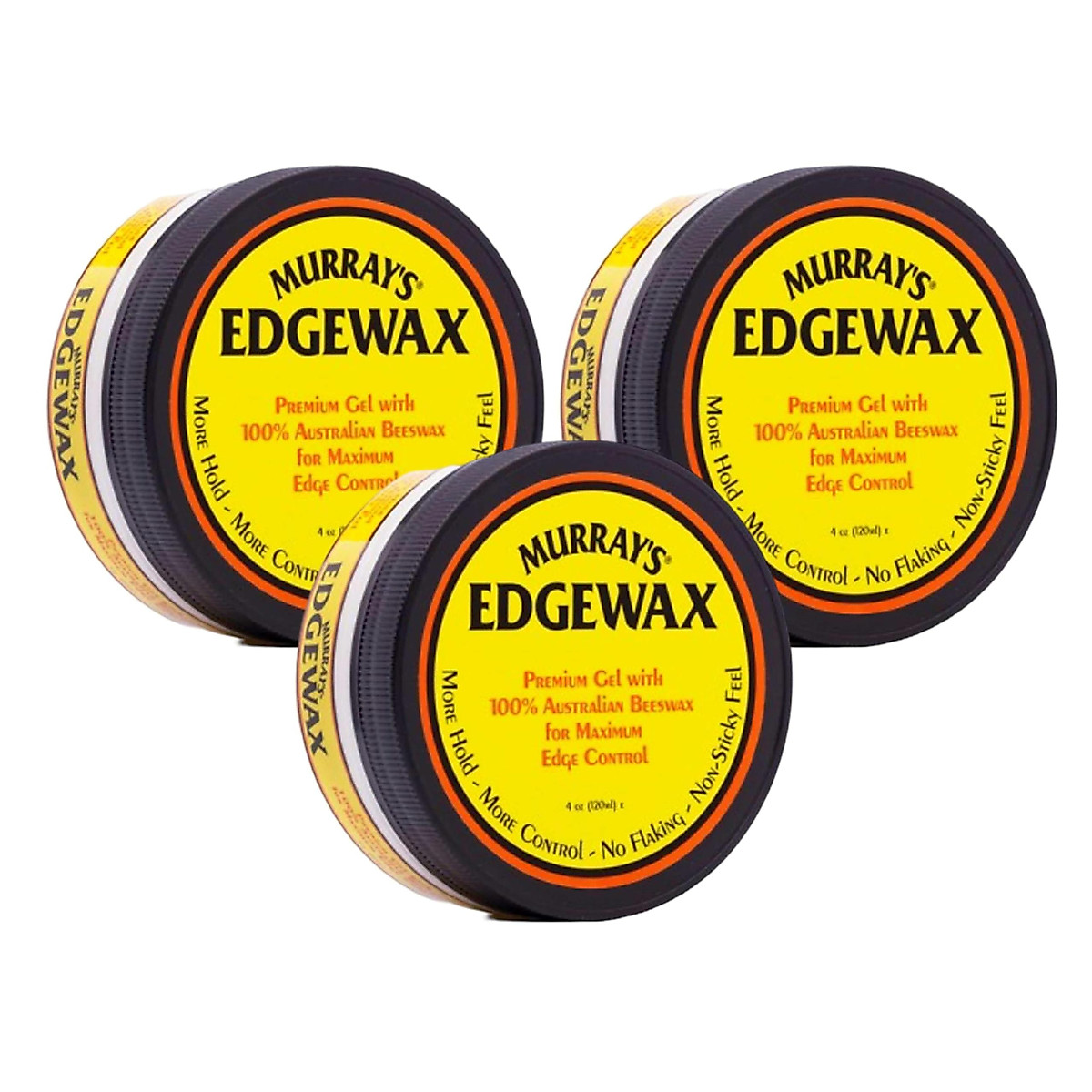 Murray's Edgewax 100% Australian Beeswax, 3 pack