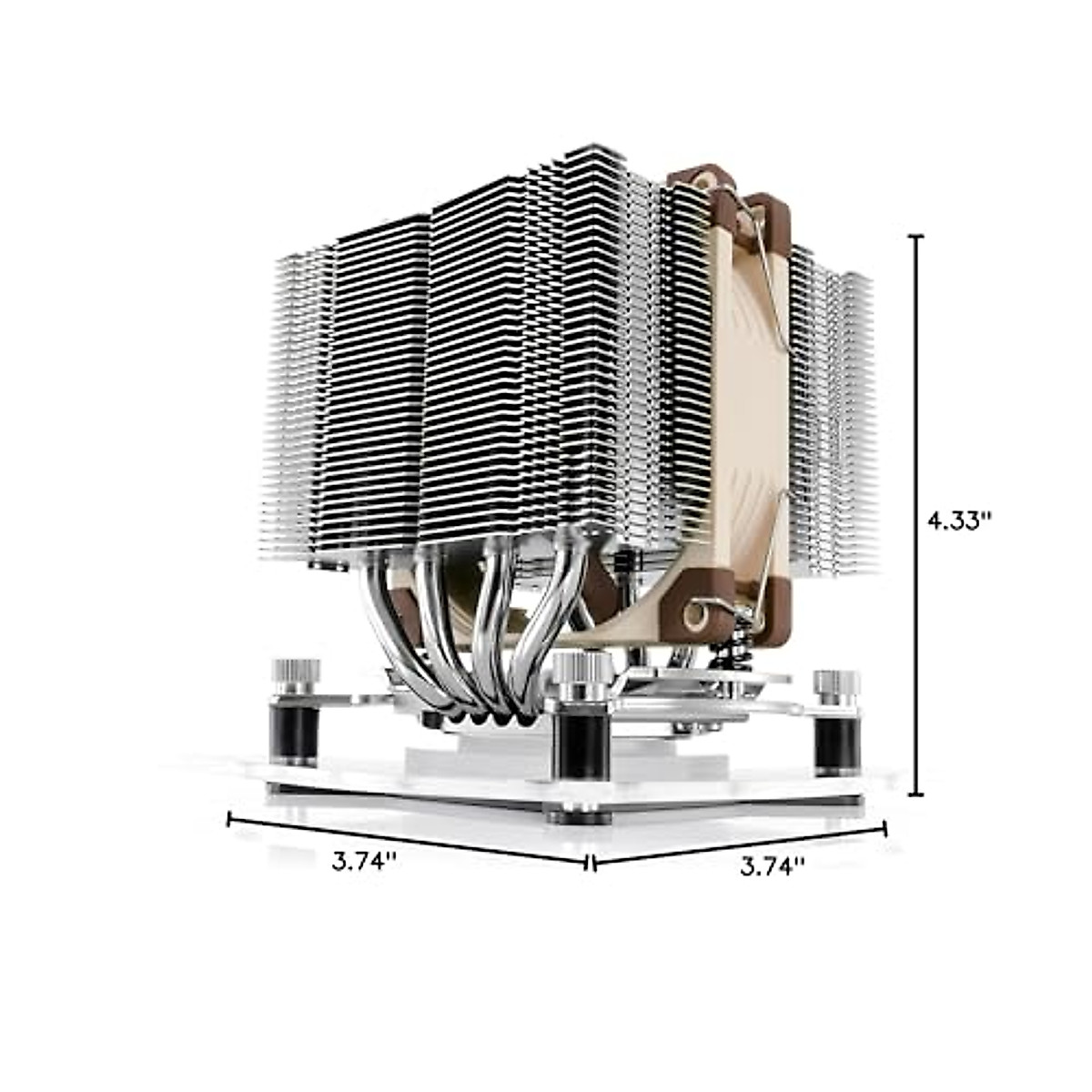 Noctua NH-D9L, Premium CPU Cooler with NF-A9 92mm Fan (Brown) for Desktop