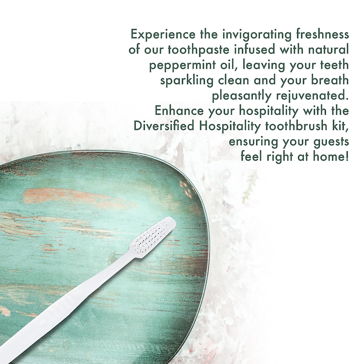 Diversified Hospitality 144 Pack Individually Wrapped Disposable Toothbrush | Bulk Travel Toothbrushes | Disposable Manual Tooth Brush for Hotels Guest Rooms, White