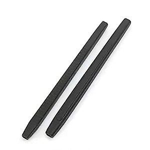 ExactFitt Silicone Rubber Anti-slip Eyeglass End Tips Ear Sock Pieces Tube Temple Sleeve for Glass Sunglass Eyeglasses TT006 (Black - 2 Pairs), 60mm