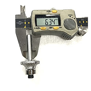 ILOVETOOL Brazed Diamond Radius Bits 1/4 Head Bullnose Profile Wheel 1/4 shank