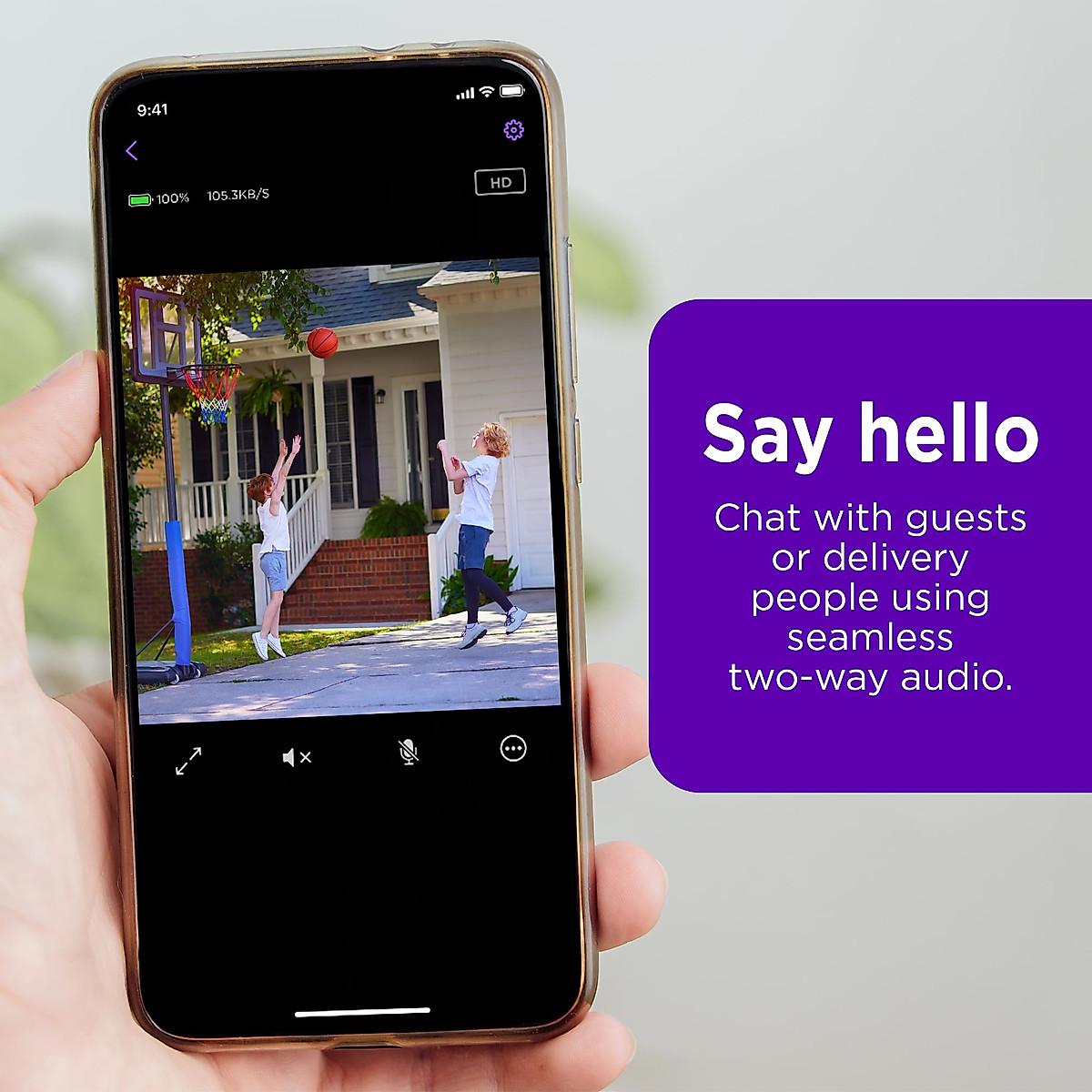Roku Outdoor Camera for Home Security - IP65 Weather Resistant Wired Security Camera with 1080p HD Night Vision, Compatible with Alexa & Google, Motion & Sound Detection(Renewed)