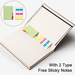 HIUKOOKA College Ruled Lined Journal Notebook-320 Pages A4 Notebook Large Journal 8.3''×11.7'', 100GSM Thick Notebook for Work,Leather Journal for Writing,Office,School with Inner Pocket - Black