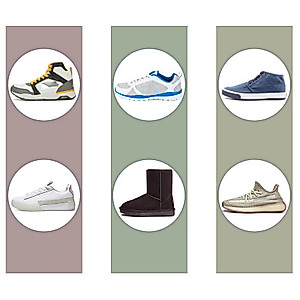 Amangny 2 Pieces Long Handle High Density Soft Bristle Clothes Sneaker Shoe Cleaning Brush