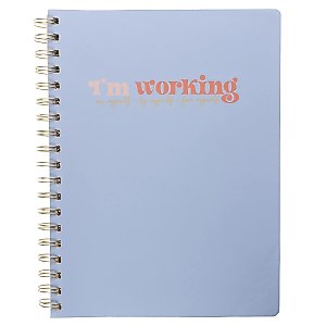 Graphique Vegan Leather Spiral Journal - Working on Myself Design - 192 Lined Pages - Perfect for Taking Notes, Lists and More (8" x 10")