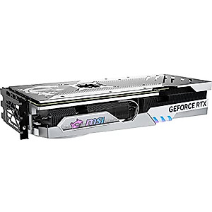 MSI Gaming GeForce RTX 4070 Ti 12GB GDRR6X 192-Bit HDMI/DP Nvlink Tri-Frozr 3 Ada Lovelace Architecture Graphics Card (RTX 4070 Ti Gaming X Trio White 12G)