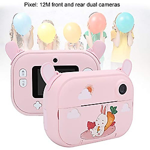 Portable Cartoon Camera, 2.4‑inch High Definition Display Toddler Camera Non‑Toxic Safe Birthday Gifts for Girls for Christmas Gifts for Children