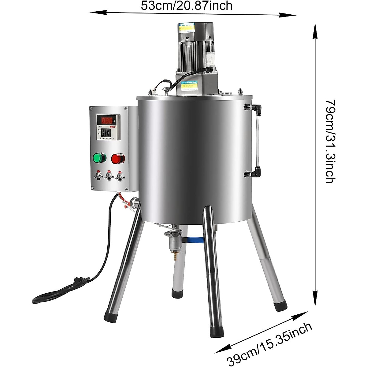 Filling machine for cosmetics, 8-gal/30L Automatic Bottle Filling Machine, Adjustable Stainless Steel Paste Liquid filling Machine, 20-45 Bottle/min, Lipstick Filling Machine, Shampoo Cosmetic Honey